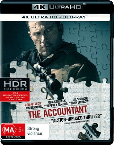 Accountant, The (MA15+) 2016 (4K UHD+BR) - CeX (AU): - Buy, Sell, Donate